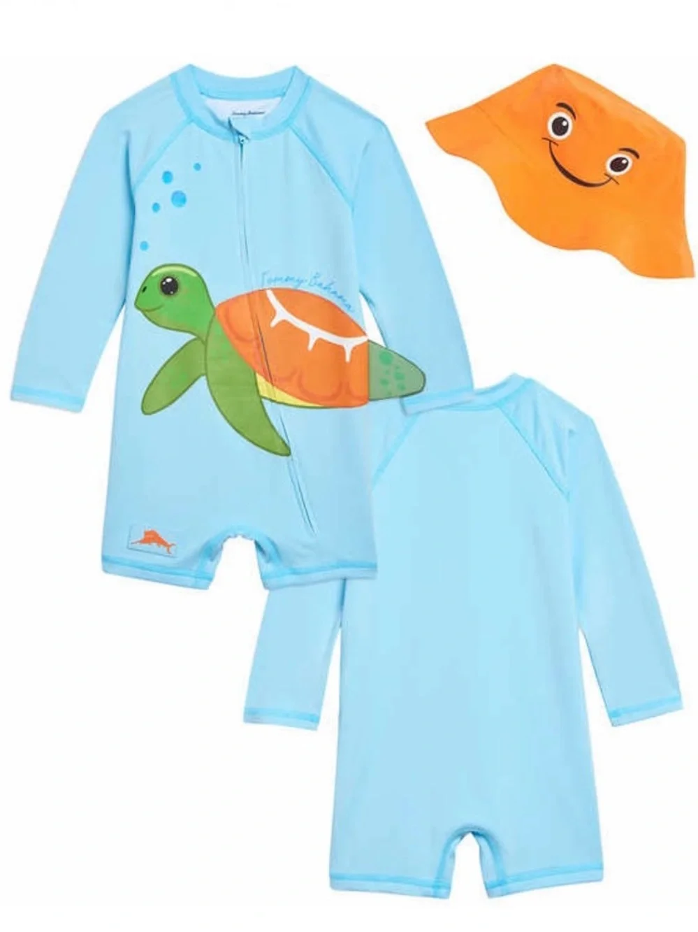 Tommy Bahama | Swim | Tommy Bahama Baby Turtle Sunsuit Orange Smiley ...